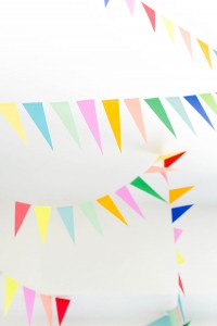 Rainbow Triangle Bunting DIY