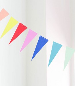 Rainbow Triangle Bunting DIY
