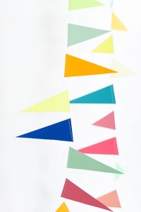 Rainbow Triangle Bunting DIY