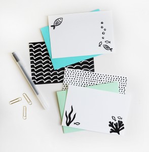 Printable Summer Notecards