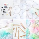 Watercolor Fans DIY