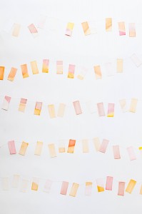 Sunset Colorblock Flag Garland