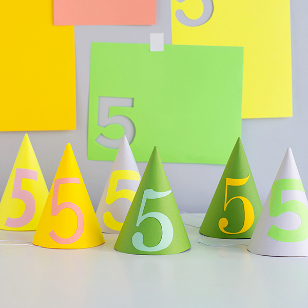 Number Party Hats DIY