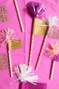 Sparkly Flags Cake Topper DIY