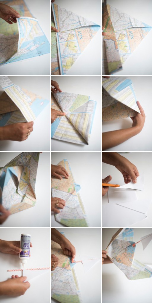 Map Boat Centerpieces DIY