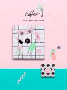 ‘California’ Printable Gift Tag Set