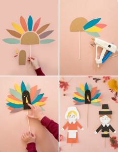 DIY Thanksgiving Puppets