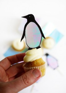 Printable Penguin Cupcake Toppers