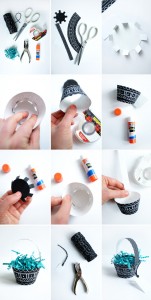 Printable Mini Patterned Egg Baskets