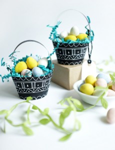 Printable Mini Patterned Egg Baskets