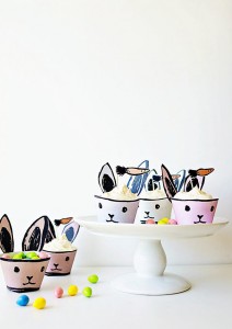 Bunny Cupcake Holders DIY + Recipe
