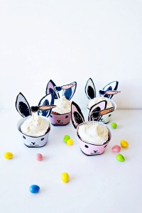 Bunny Cupcake Holders DIY + Recipe