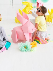 DIY Giant Origami Bunnies!