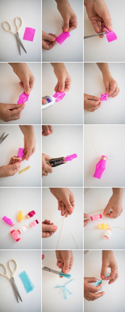 Mini Paper Lanterns Cake Topper DIY