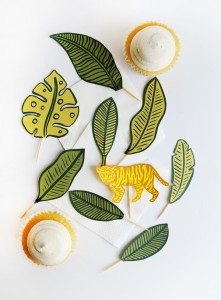Printable Jungle Cupcake Toppers
