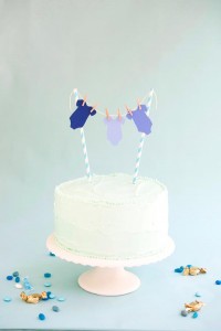 Baby Boy Onesie Cake Topper DIY