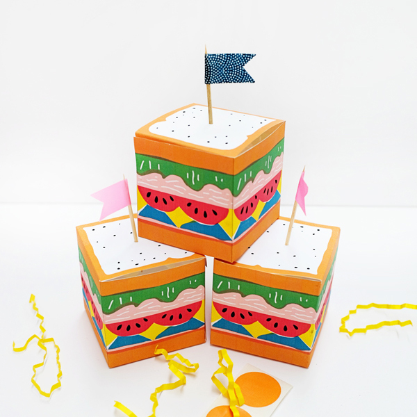 Printable Sandwich Treat Boxes