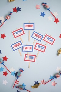 Election Day Cupcake Toppers DIY