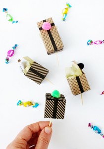 Printable Gift Box Cupcake Topper