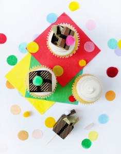 Printable Gift Box Cupcake Topper