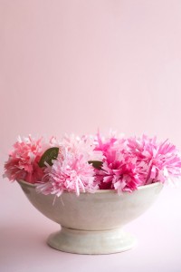 Tissue Paper Carnation Place Cards + Favors DIY