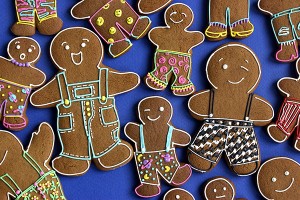 Fancy Pants Gingerbread Cookies