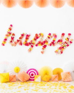 Floral Word Backdrop