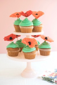 Poppy Cupcake Toppers