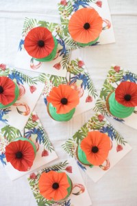 Poppy Cupcake Toppers