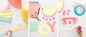 Letter Fan Garland DIY