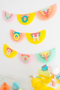 Letter Fan Garland DIY
