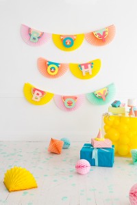 Letter Fan Garland DIY