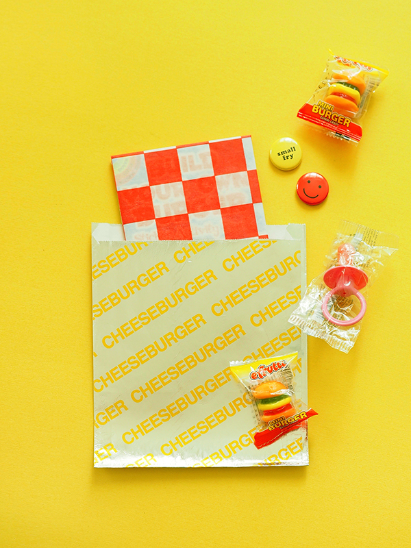 Custom Made: Burger Baby Shower Favors