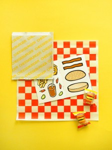 Custom Made: Burger Baby Shower Favors